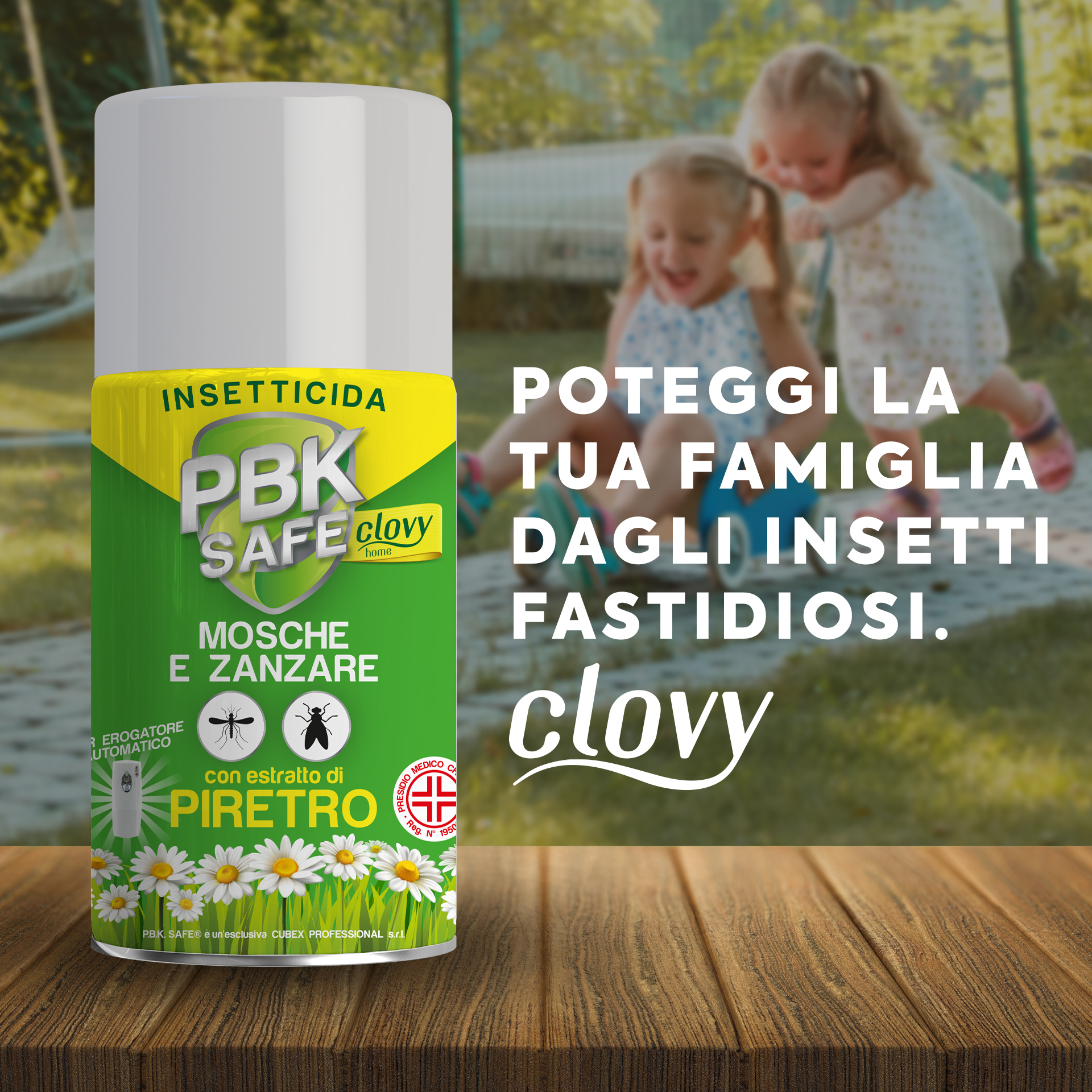 Bombola insetticida PBK Safe con estratto di piretro